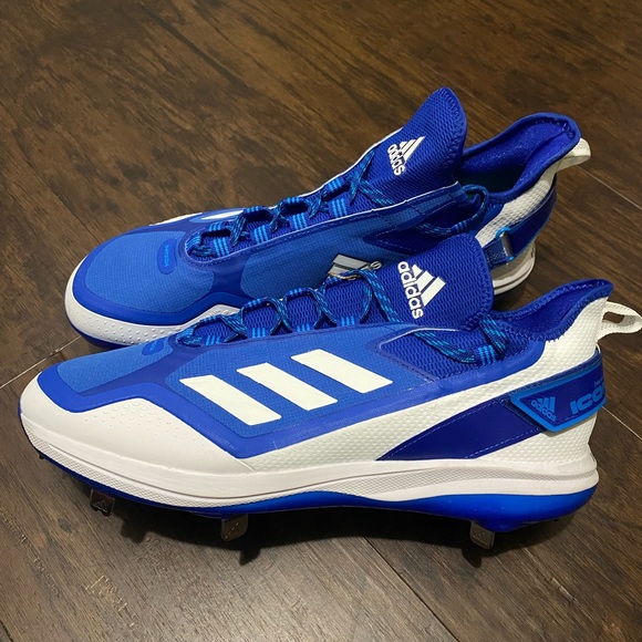adidas | Shoes | New Adidas Icon 7 Boost Sz 3 Baseball Cleats Blue ...